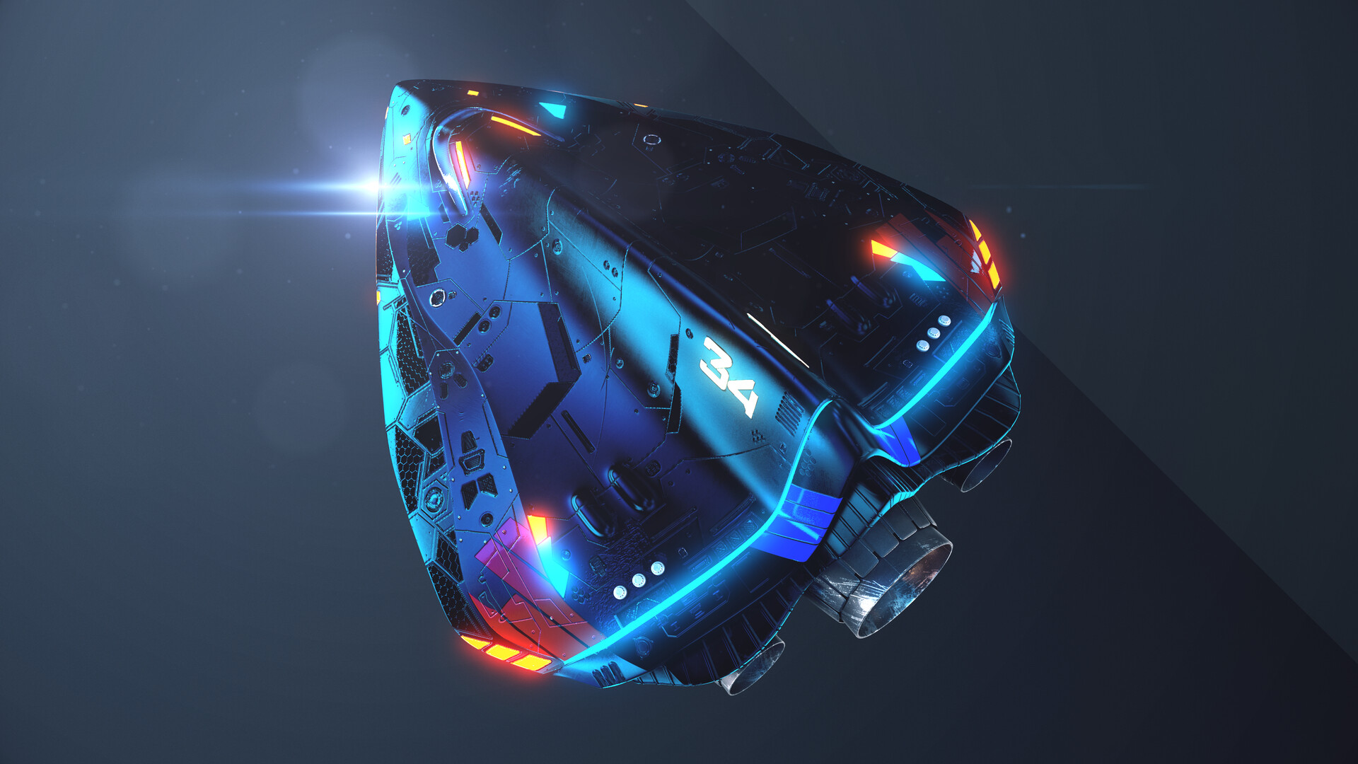ArtStation - Hard surface spaceship