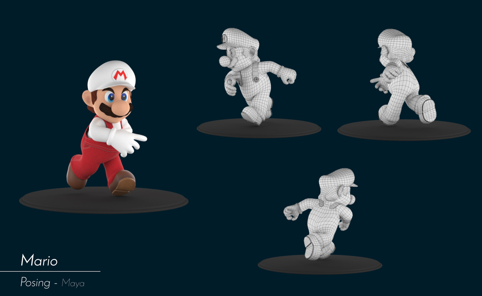 Sarah Morgado - "Super Mario" Red and White