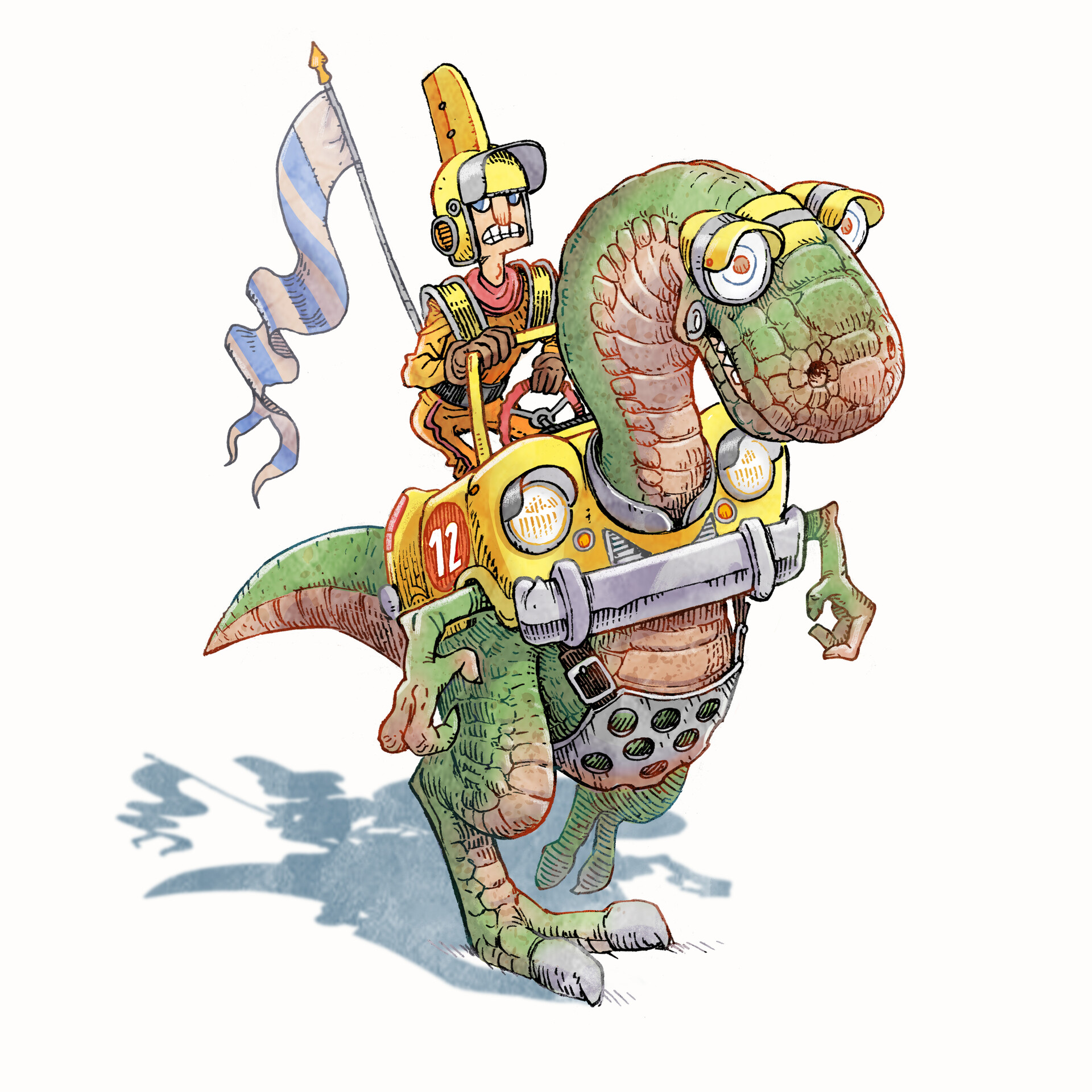 ArtStation - Dino Racers #66CDChallenge