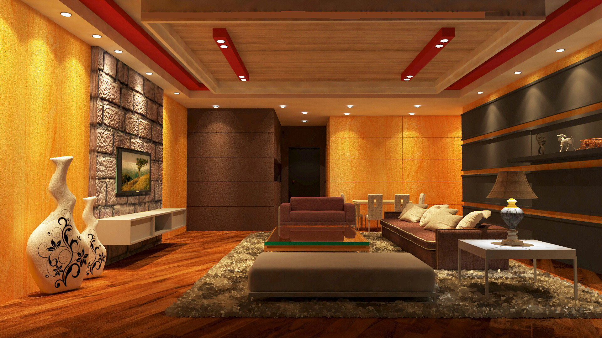 ArtStation - 3d hall interior