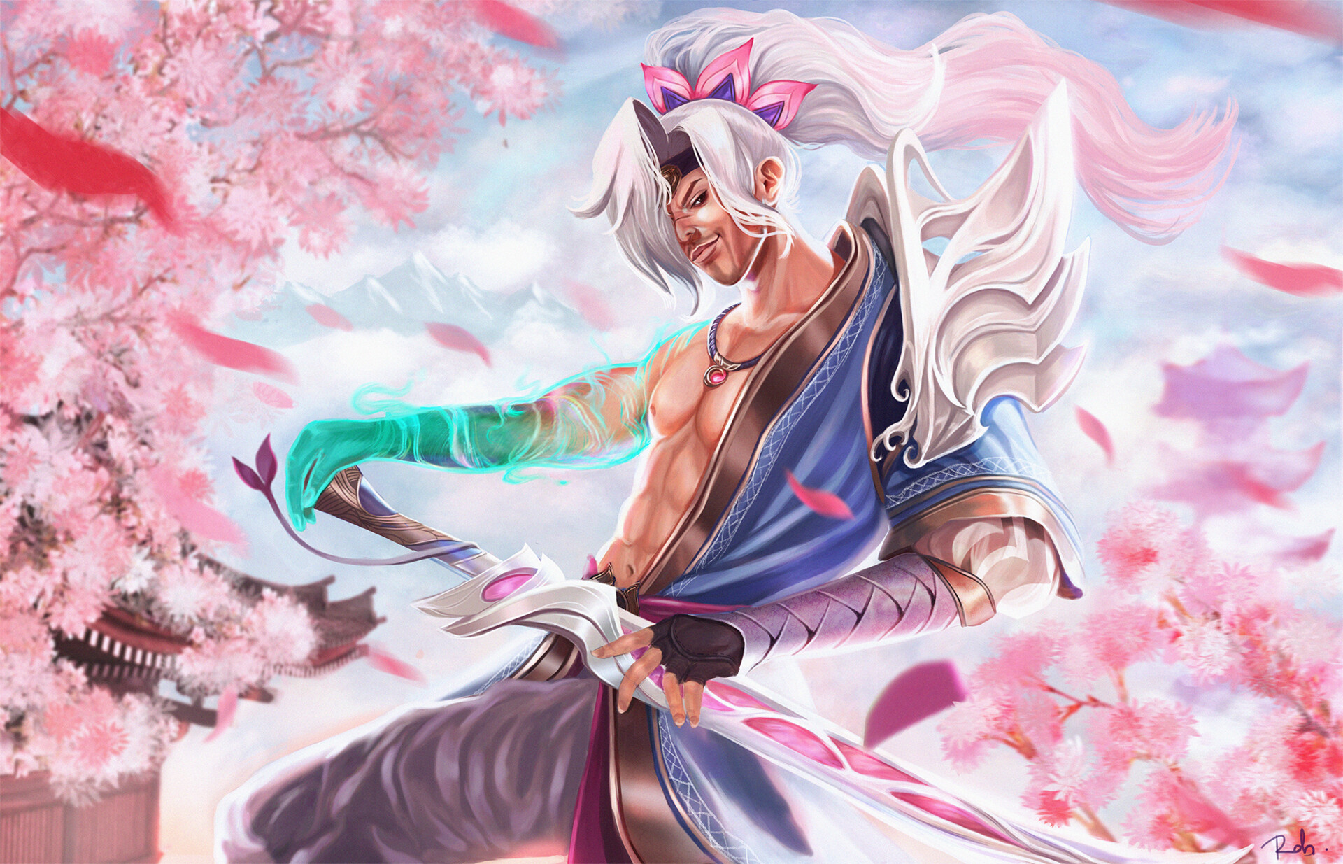 ArtStation - Spirit Blossom Yasuo Skin - Fanart