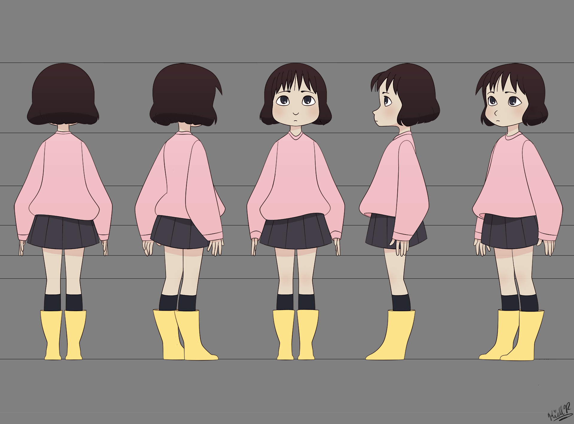 Kiell Ruterbories - Kimi-Ari-Kumi - Kimi Character Design