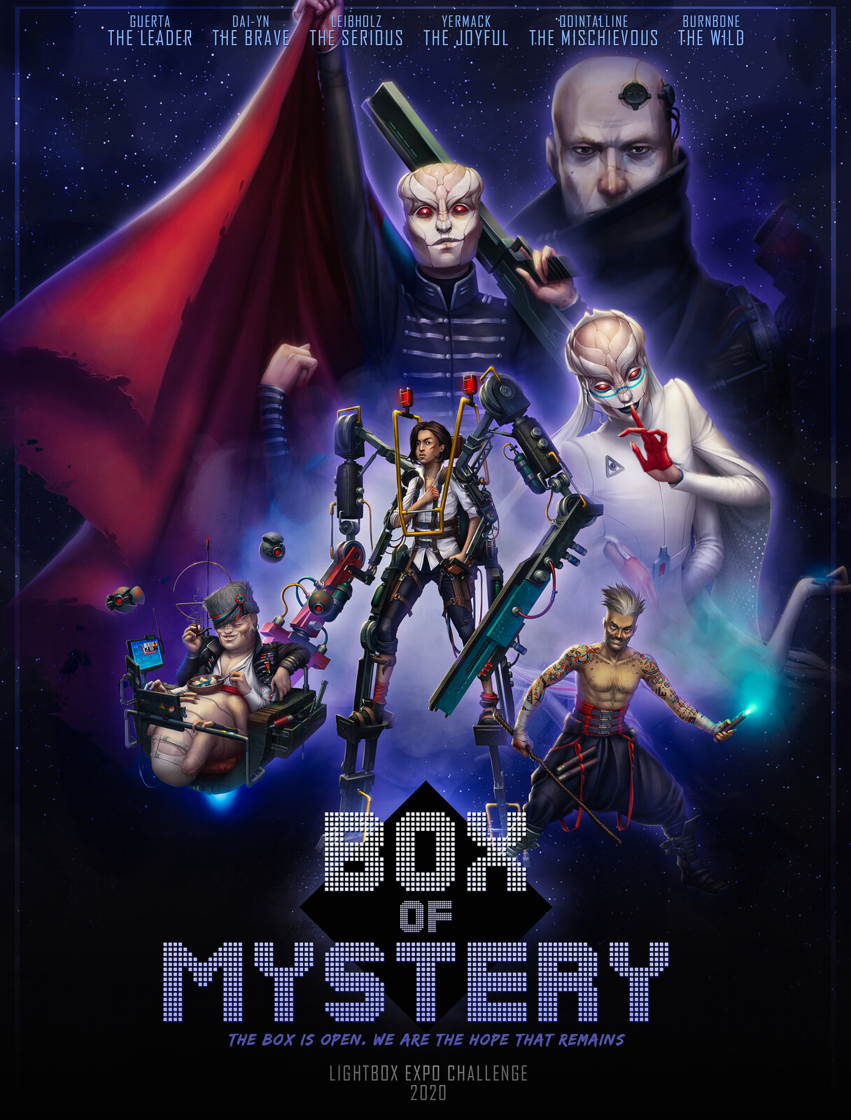 Xenia Manukhina Lightbox Expo Box Of Mystery Character Design Entry