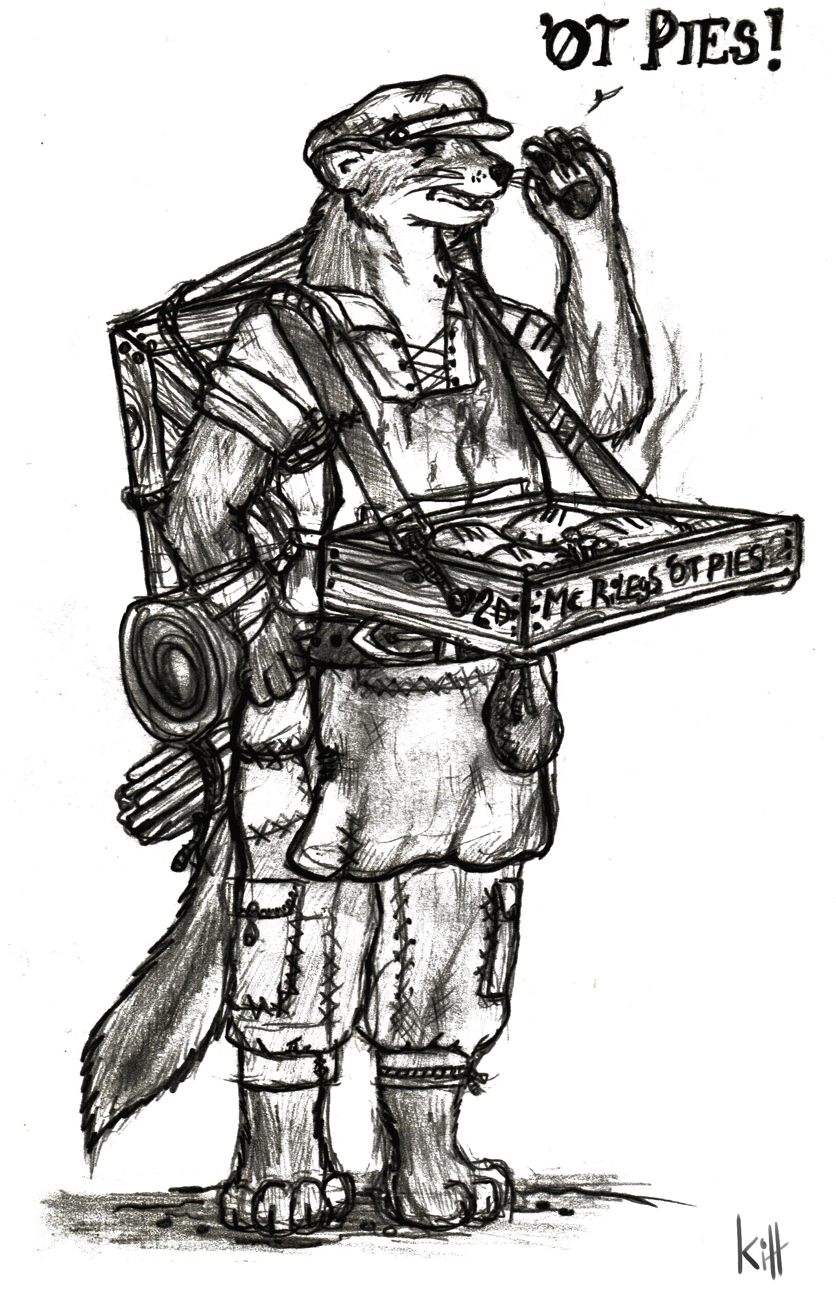 ArtStation - Weasel Pie Salesman