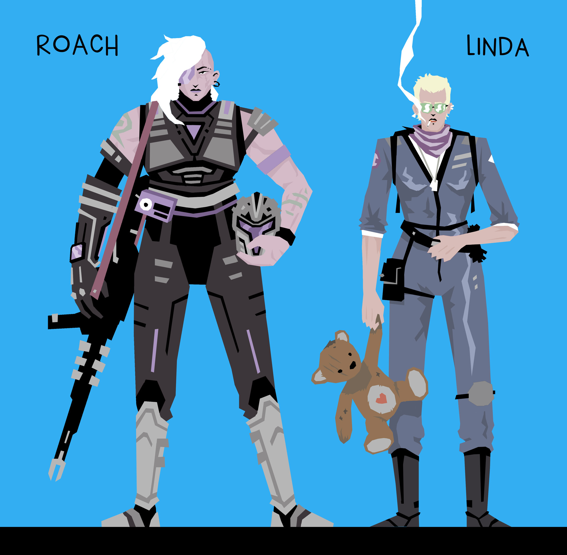 ArtStation - Roach and Linda concept