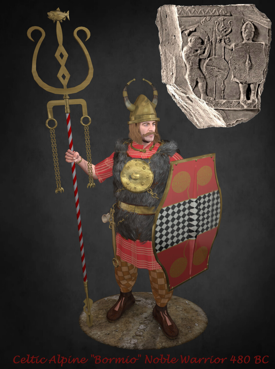 ArtStation - Celtic Alpine "Bormio" Noble Warrior 480 BC