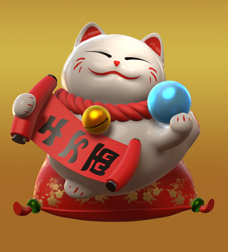 ArtStation - Fortune Cat