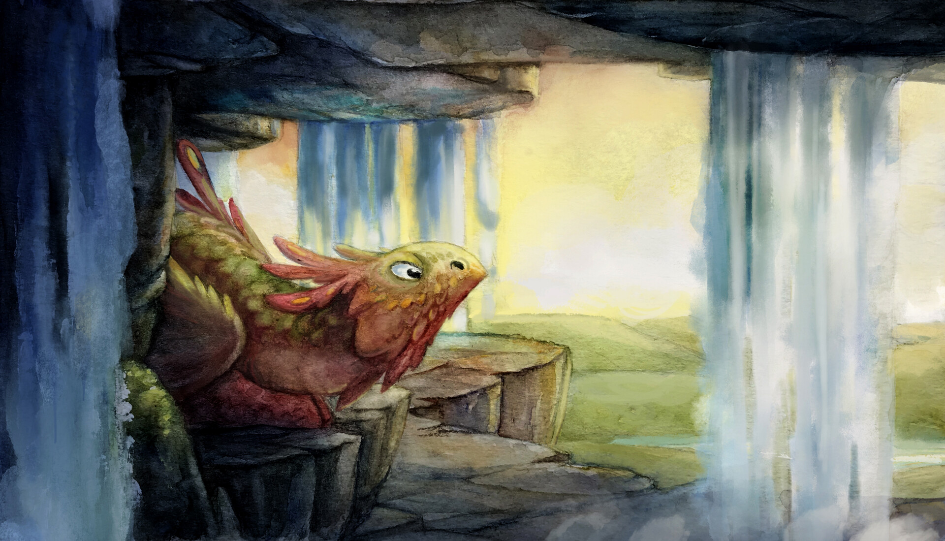 ArtStation - Dragons also enjoy sunsets