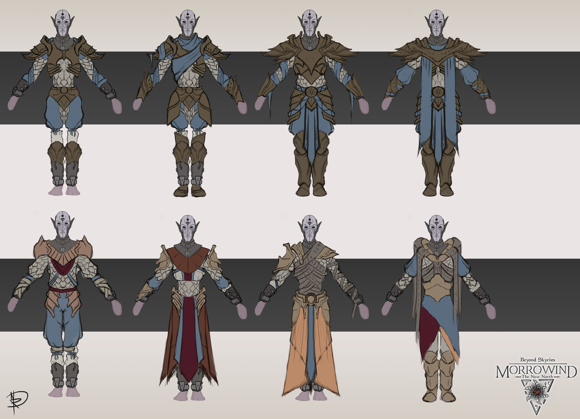 ArtStation - Beyond Skyrim: Bonewalkers Concepts - Armors