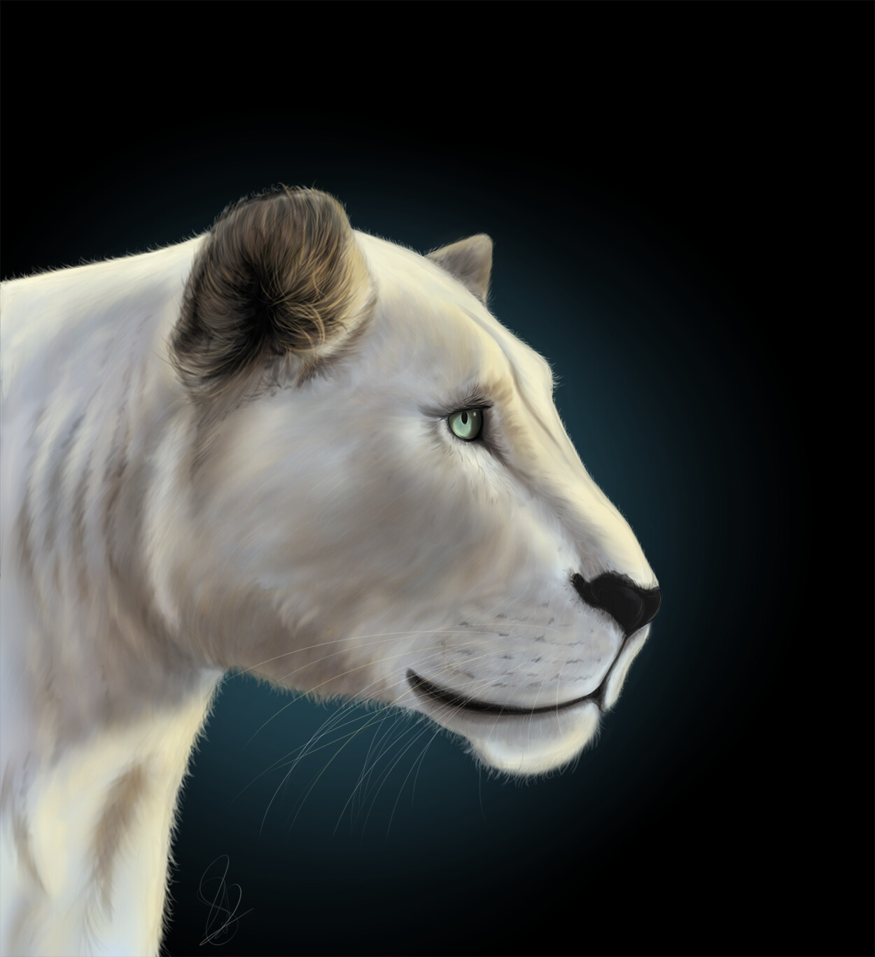 ArtStation - Lioness Portrait