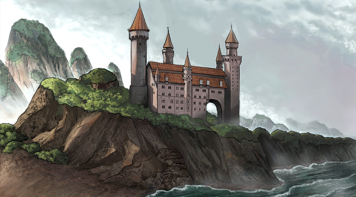 ArtStation - Grey Rock Castle