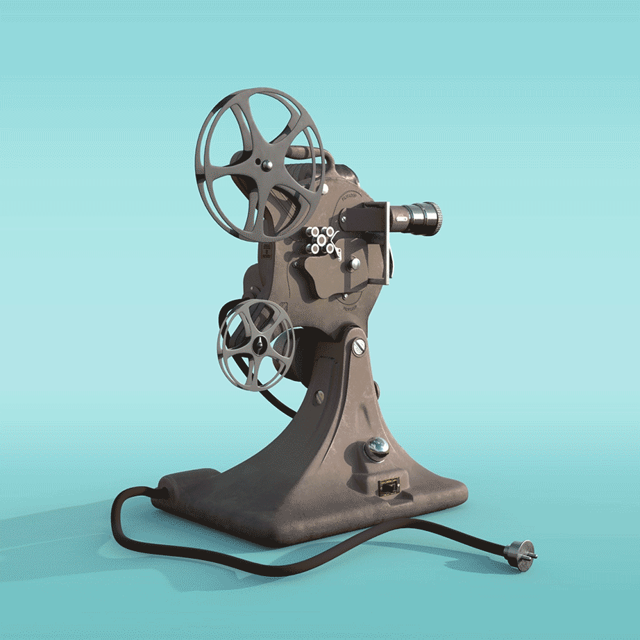 film projector gif