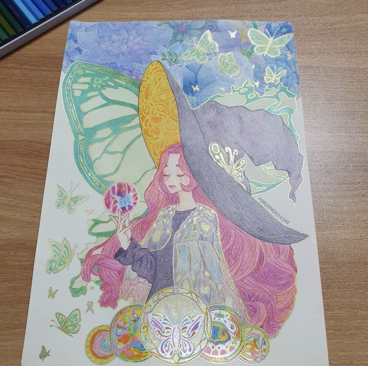 ArtStation - Butterfly witch Girl