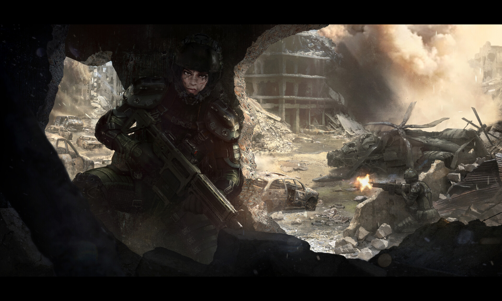 ArtStation - Military KeyFrame Illustration.