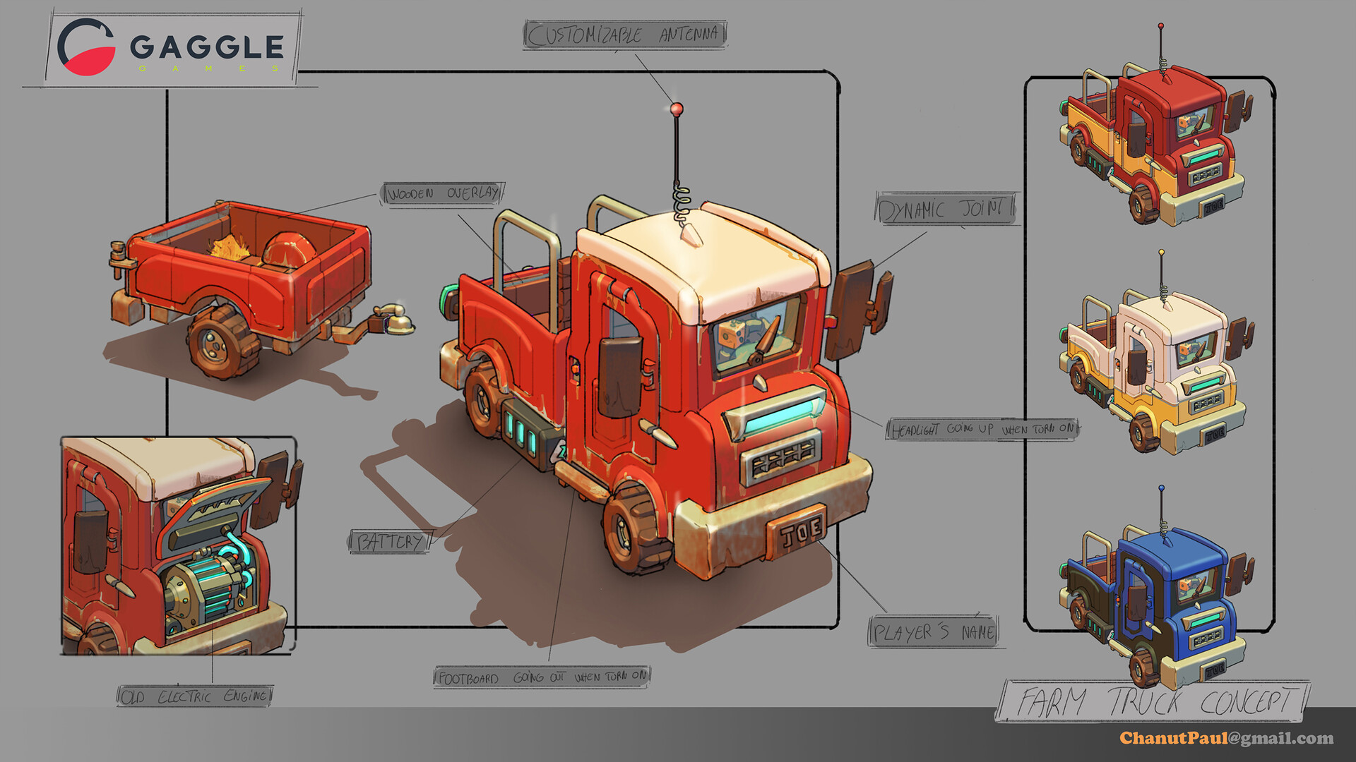 Paul Chanut - Gaggle Games Studio - Vehicles