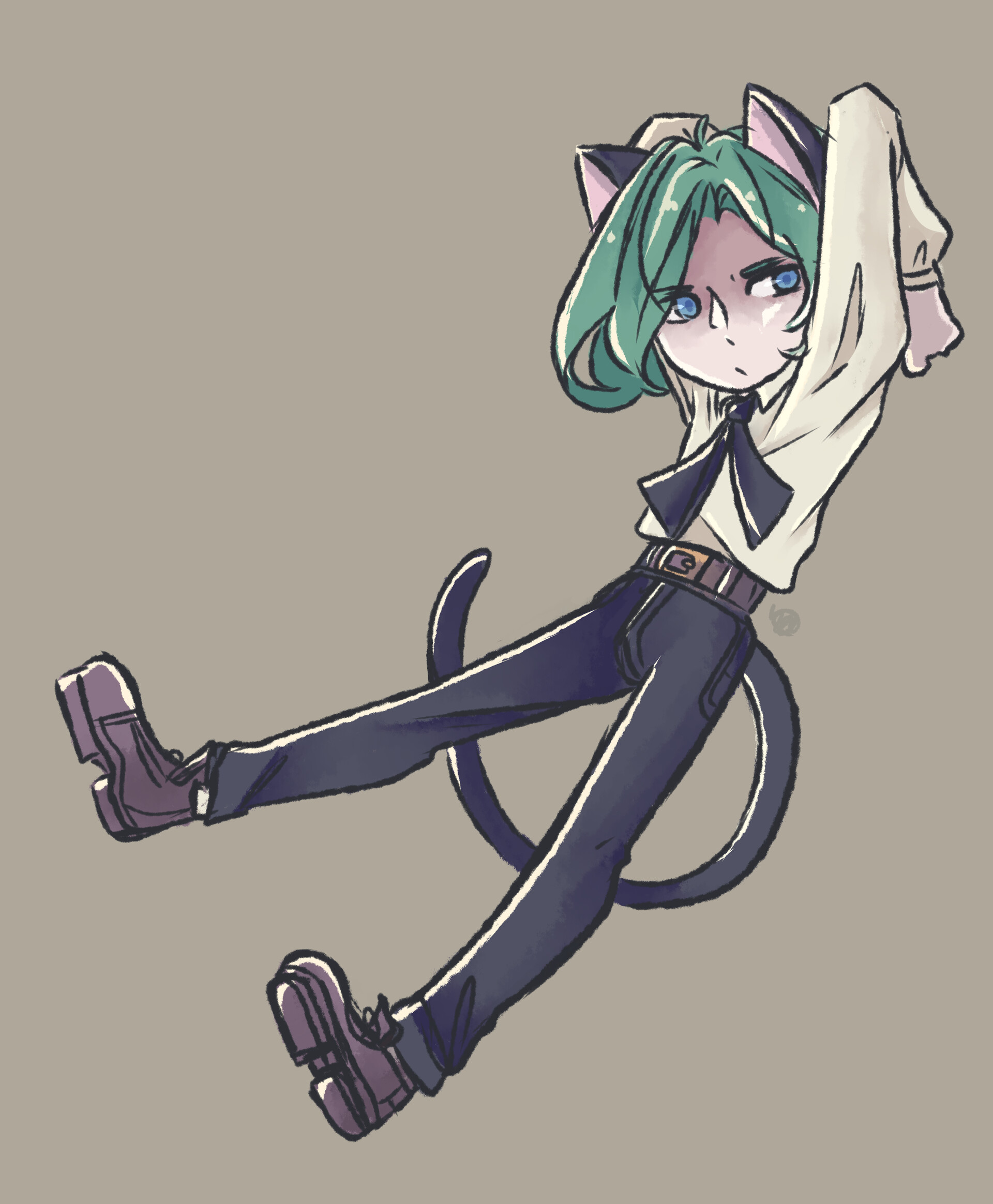 ArtStation - Stylish Cat Boy