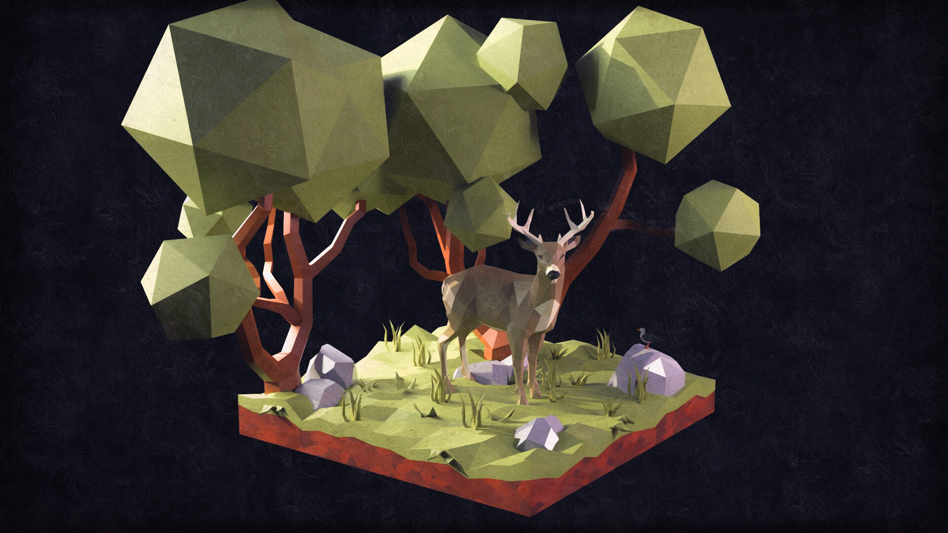 ArtStation - Deer Low Poly