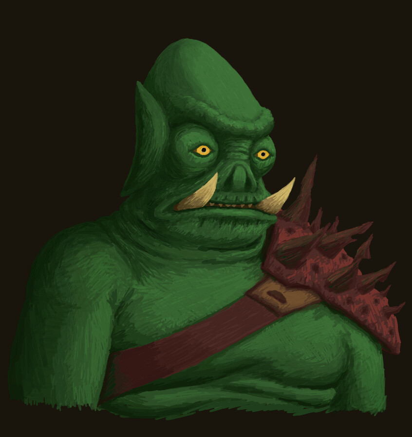 ArtStation - Bust of an Orc