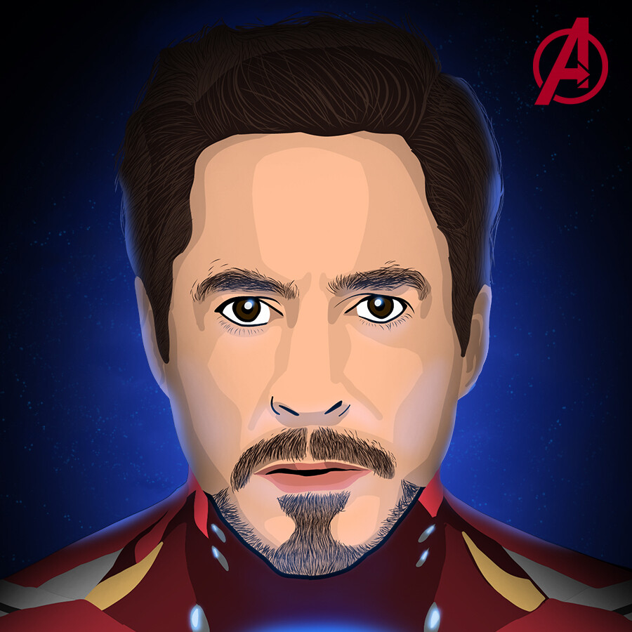 ArtStation - Iron Man Digital Illustration