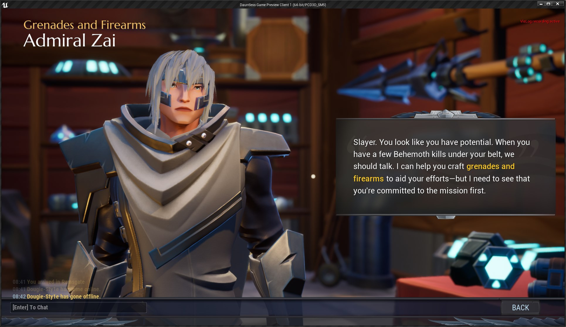 how to make grenades in dauntless