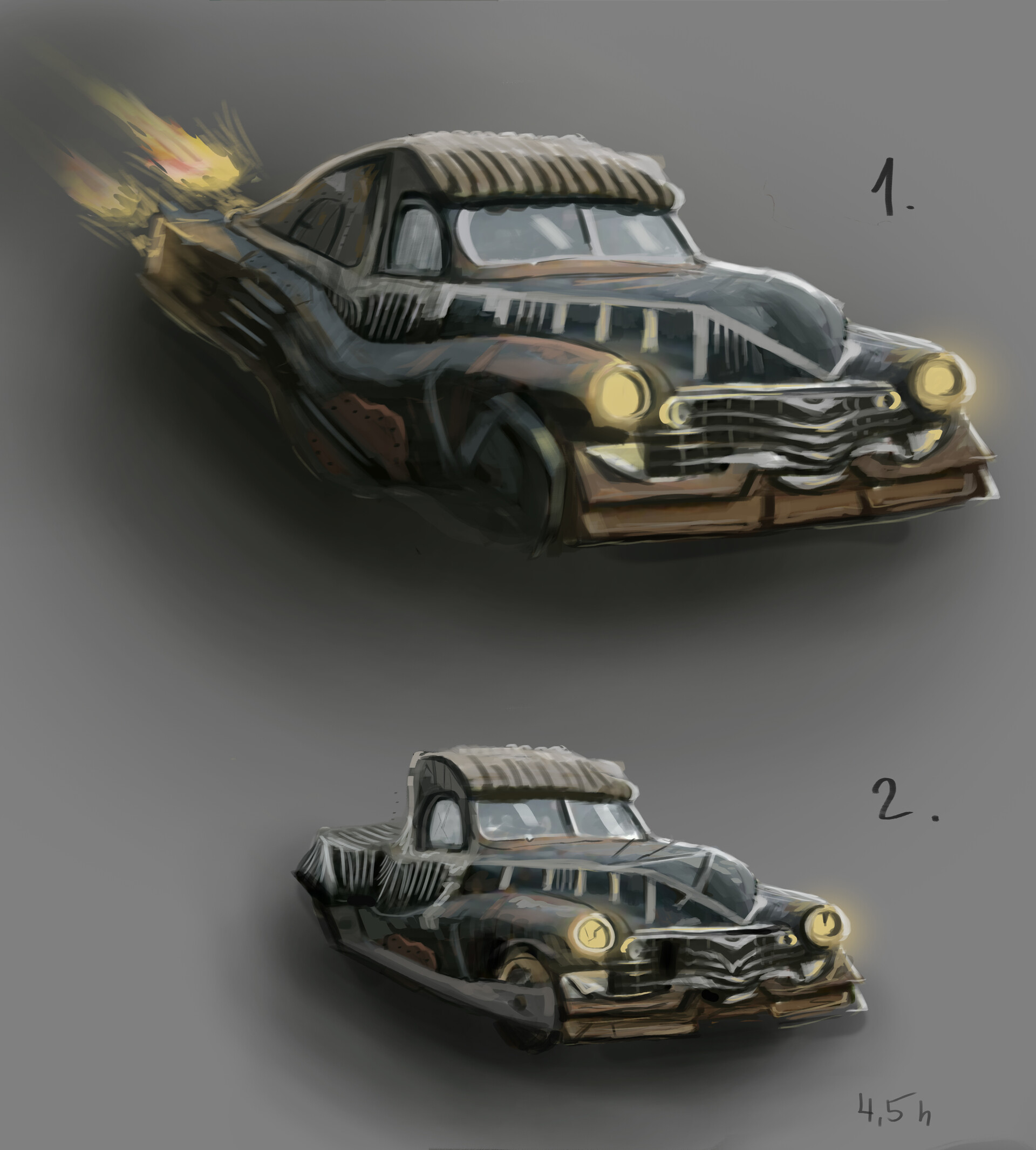 ArtStation - Steampunk car1