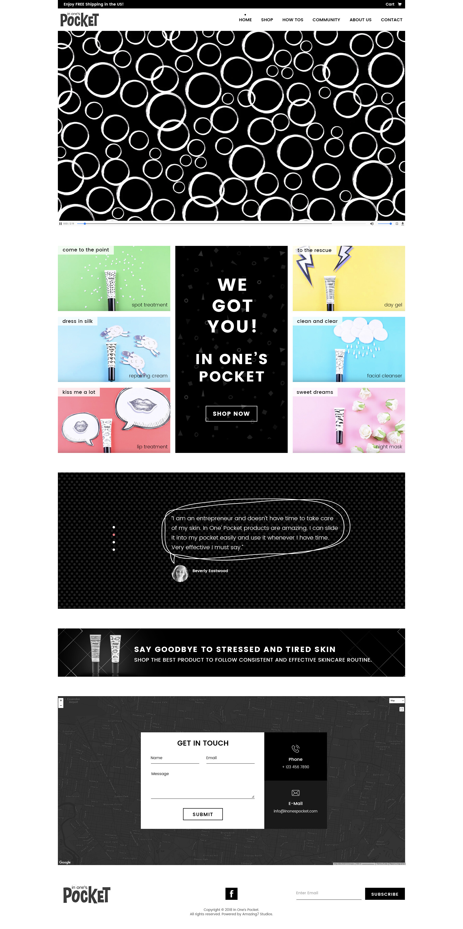 ArtStation - In One's Pocket - Website Design And Development Project