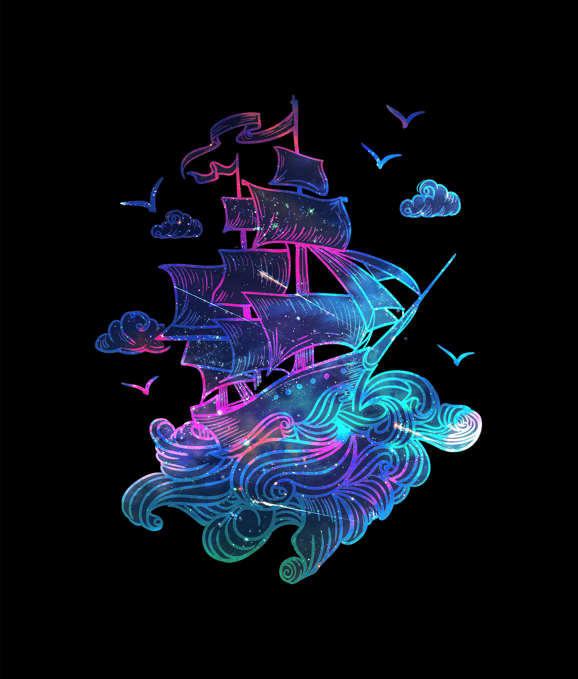 ArtStation - Neon Boat