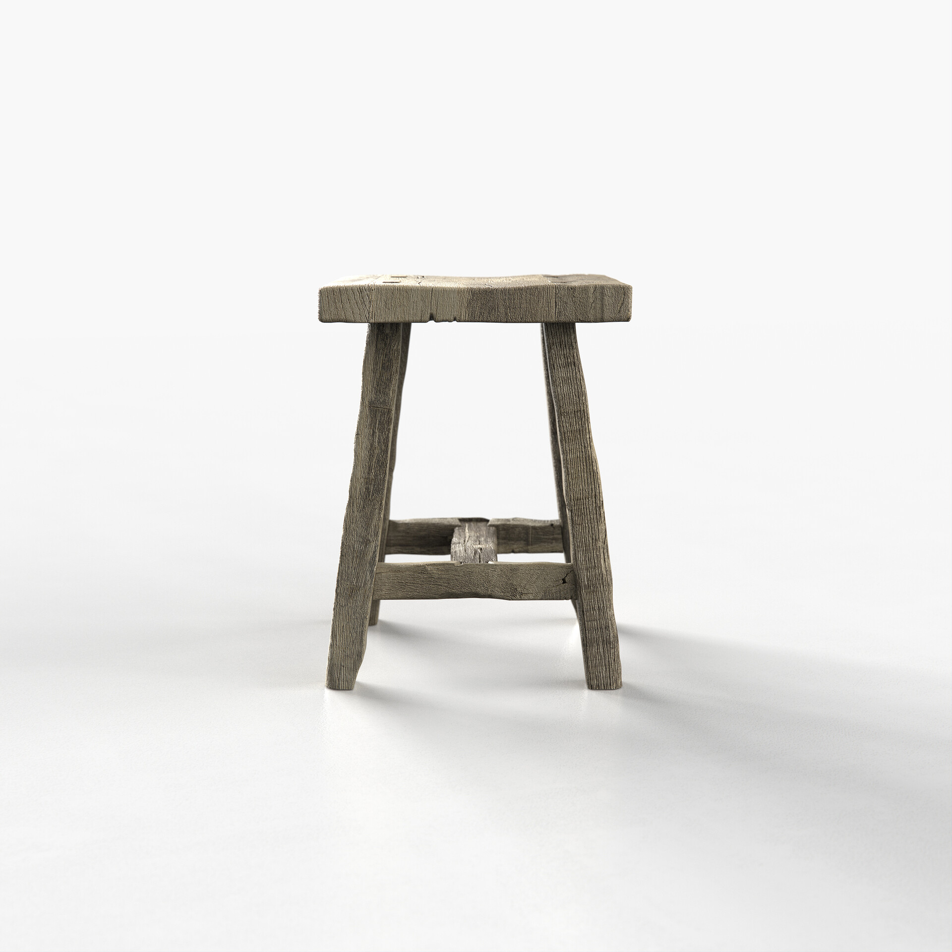 ArtStation - Stools in Reclaimed Oak