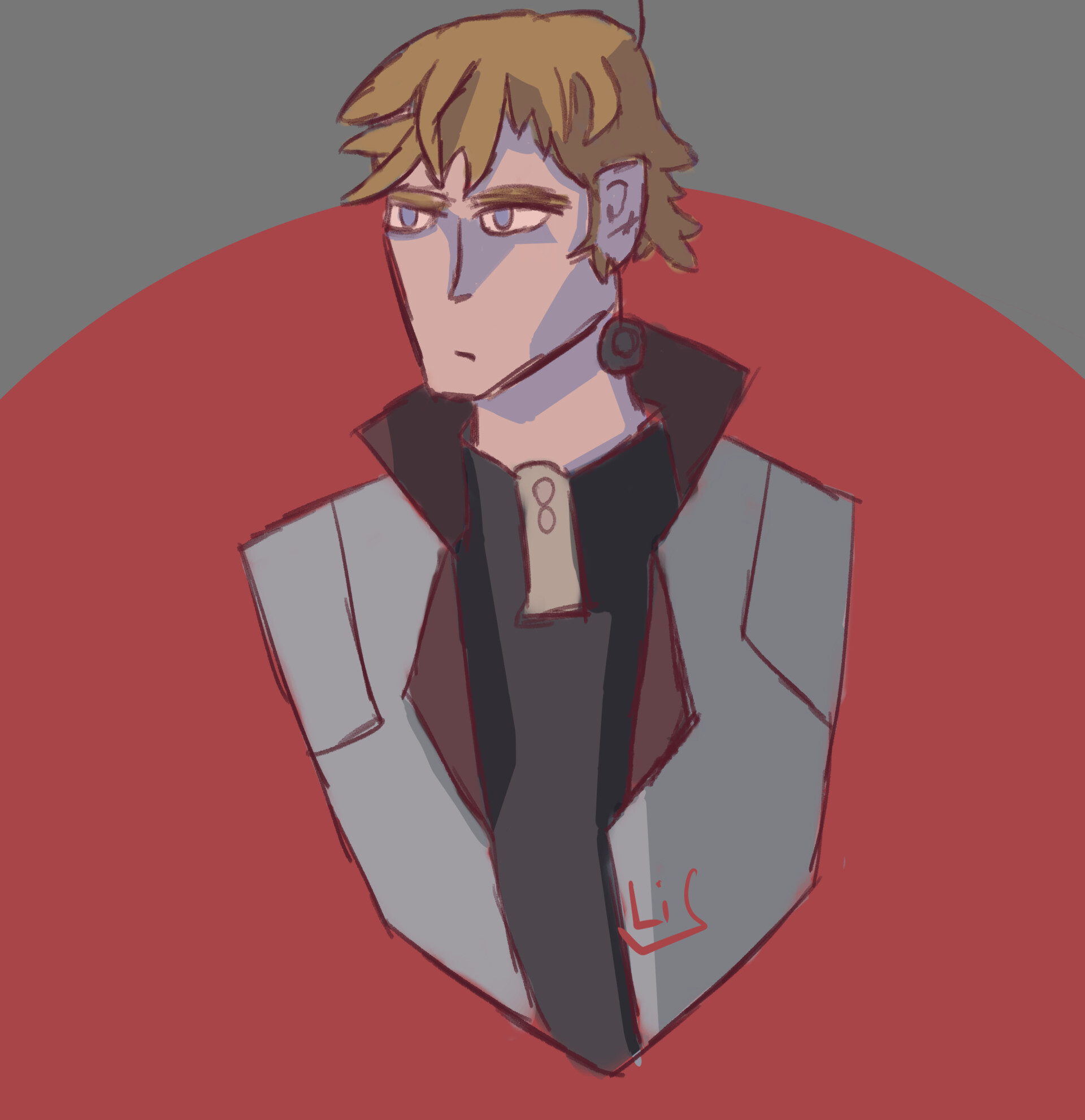 ArtStation - Stern Headshot Sketch