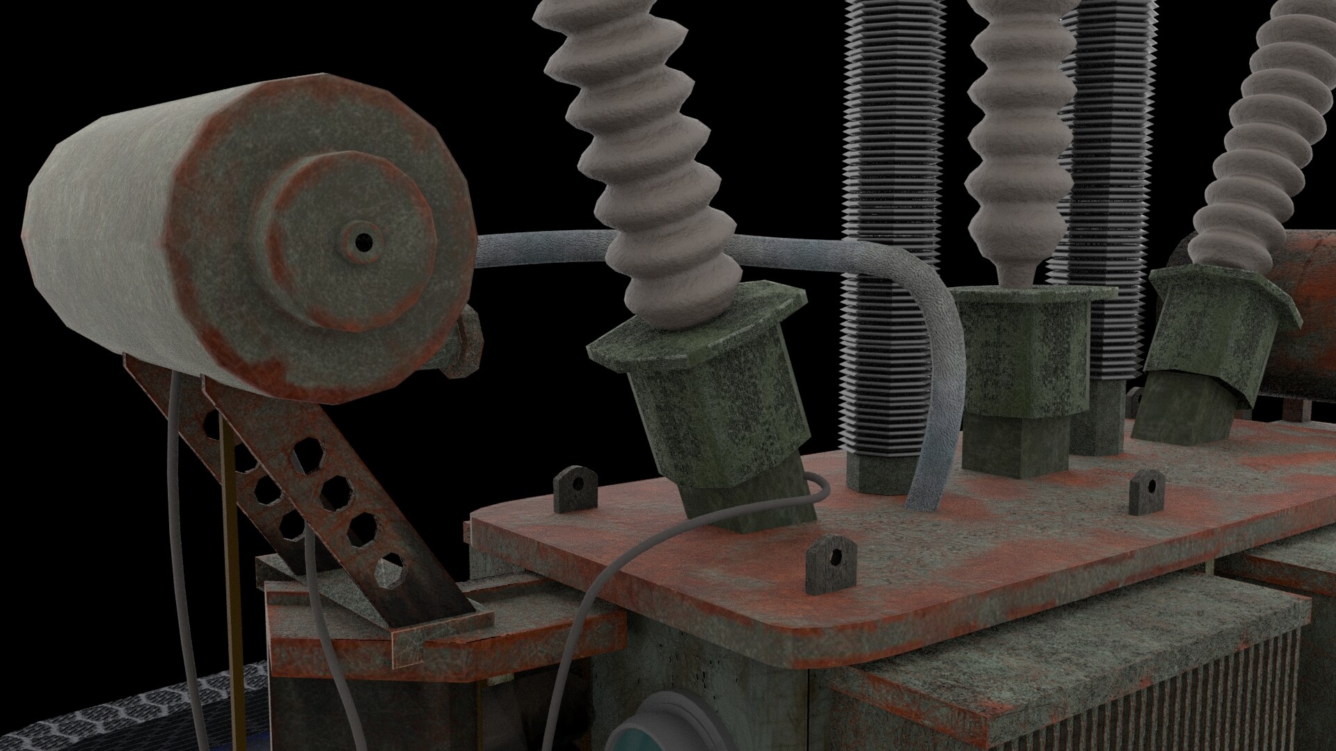 DAVID MANDAL - old Defunct Electric Transformer.