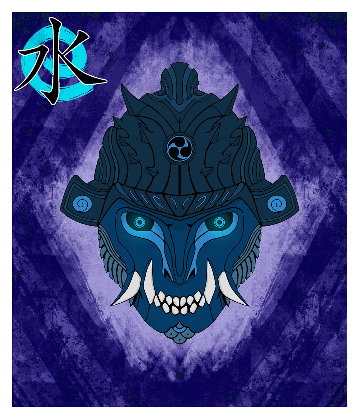 ArtStation - Oni King mask _ Water