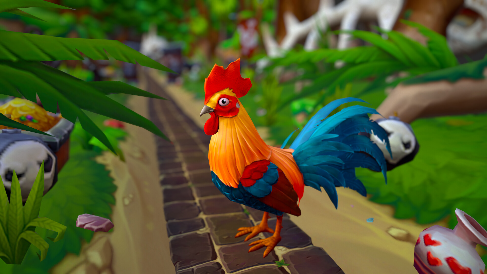 stylized rooster