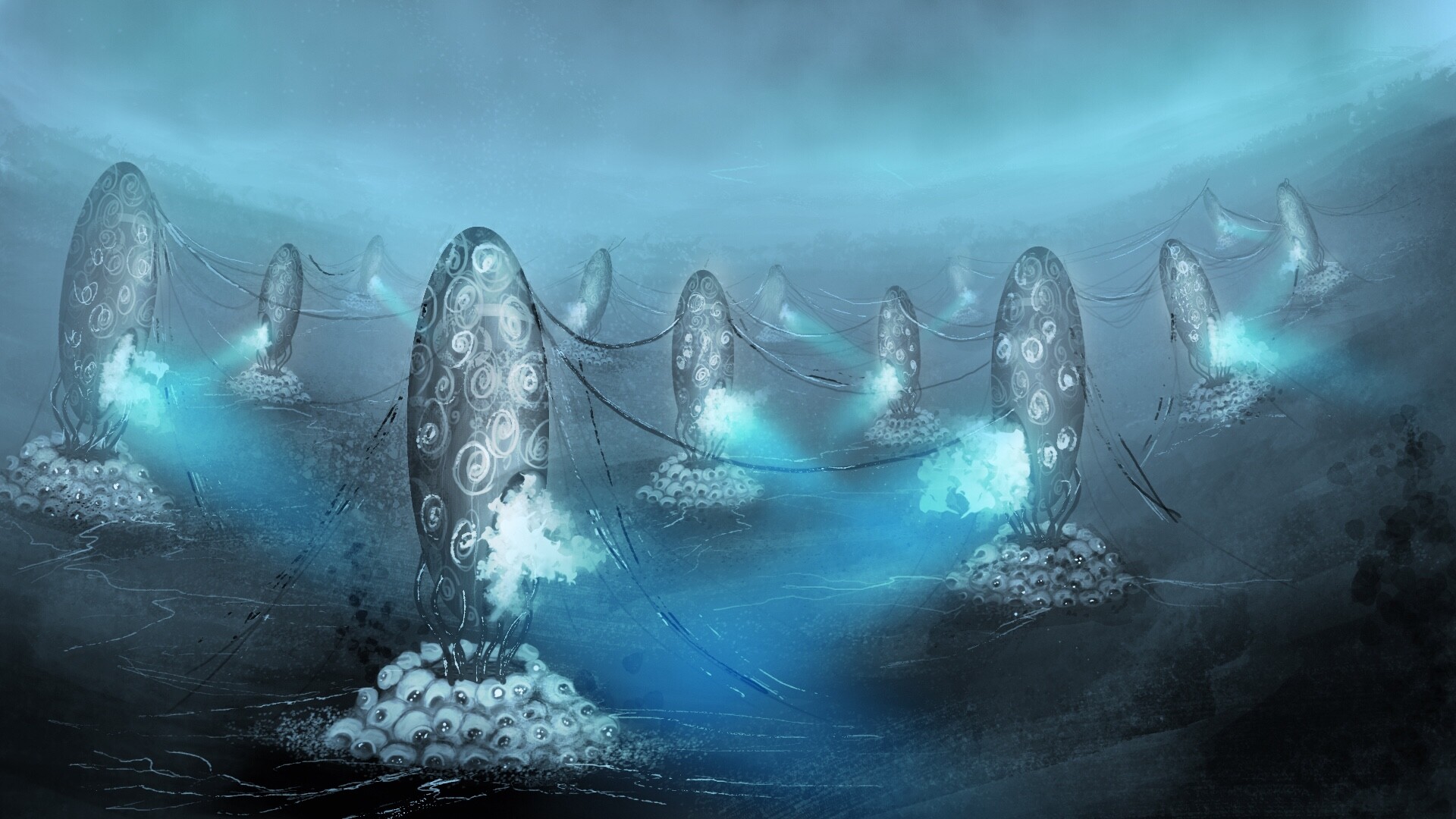 ArtStation - Alien pods concept