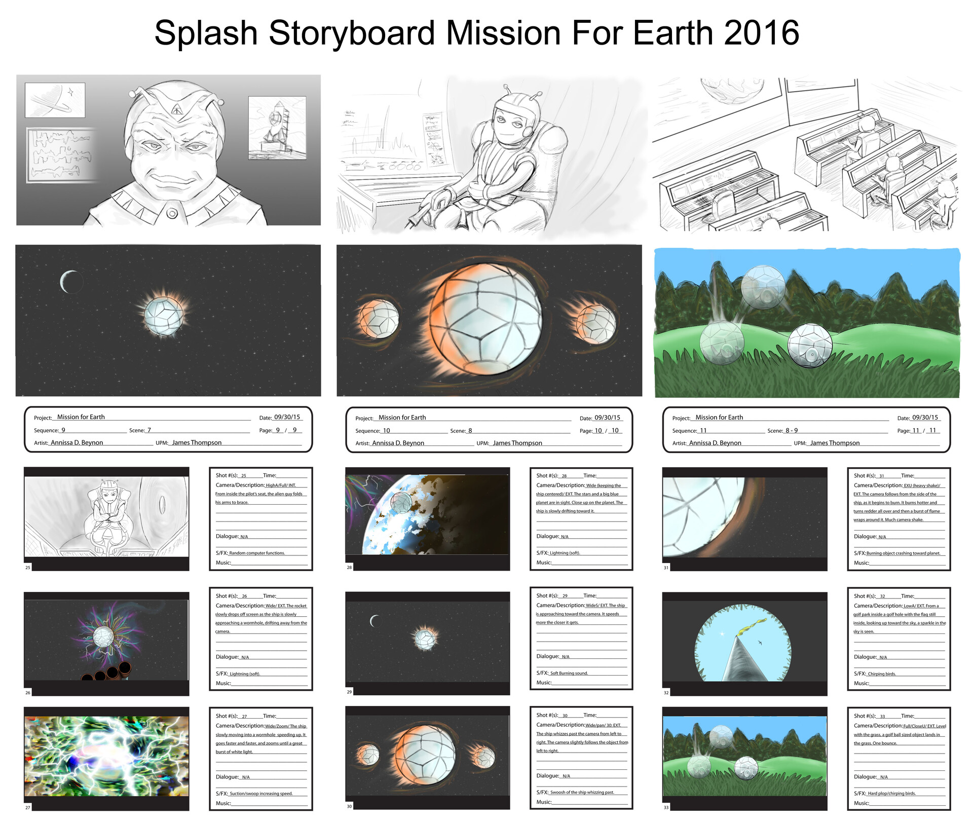 Annissa Wood - Storyboards