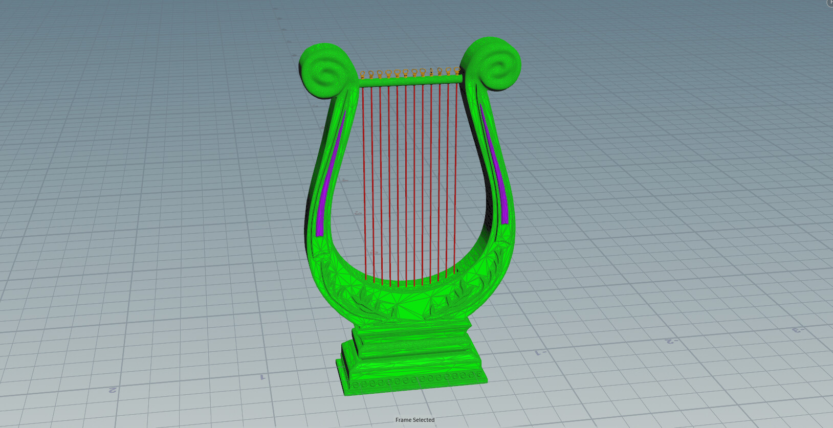 Dmitriy Zub - Greek Lyre Prop - Artstation Jam: Odyssey | Houdini ...