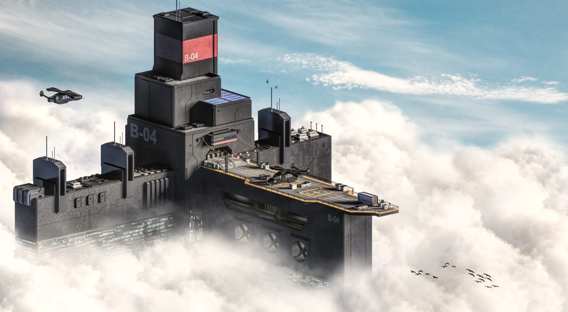 ArtStation - Voxel Sky Port