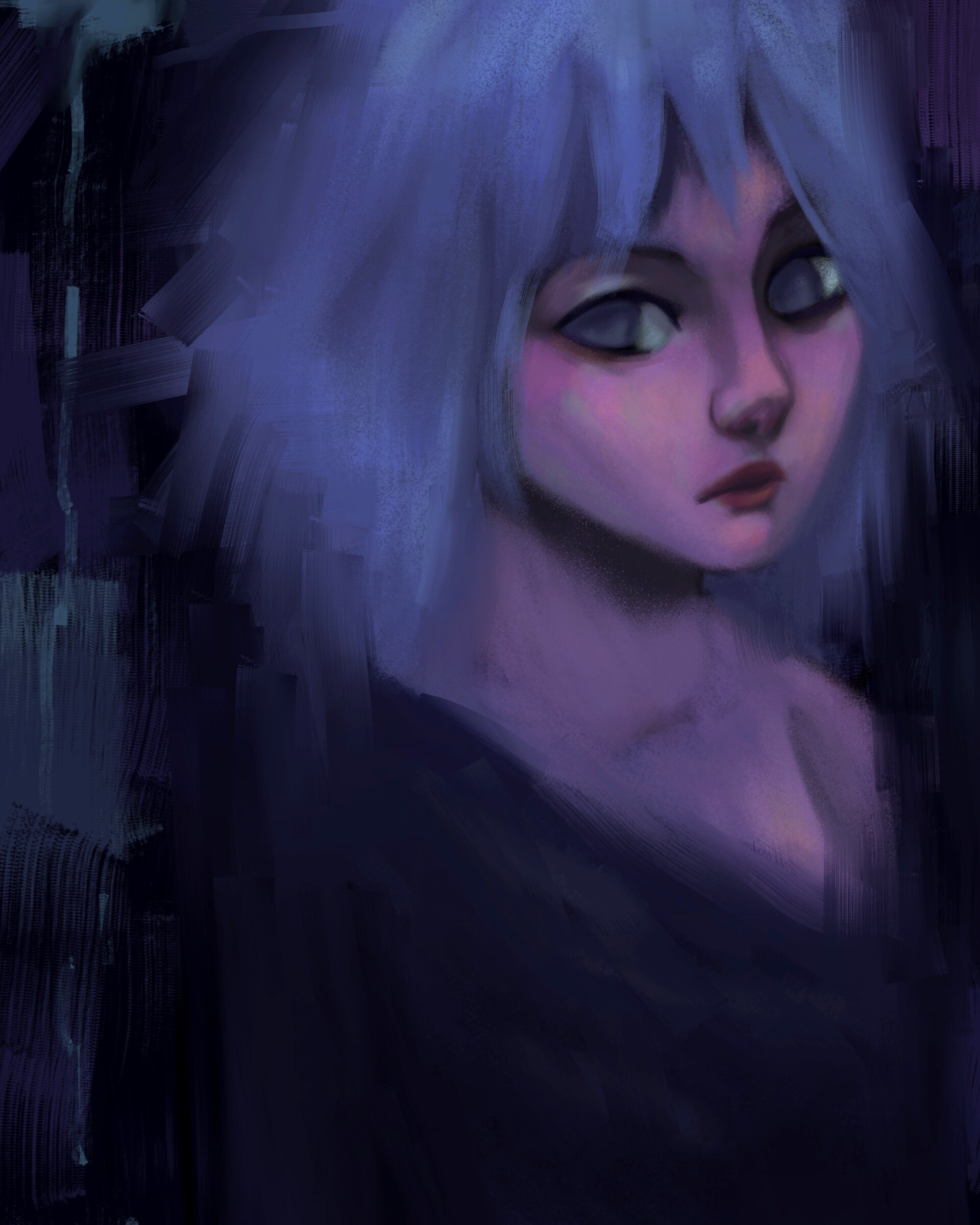 ArtStation - Pinky sad girl