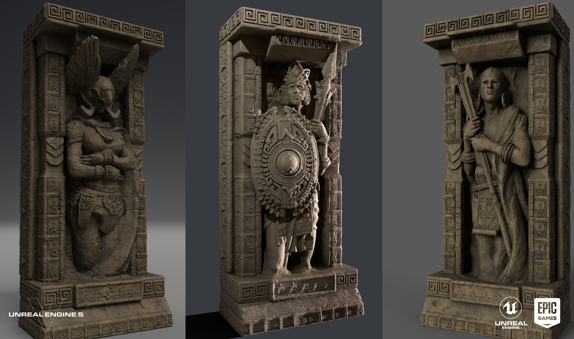 Mold3D Studio - Unreal Engine 5 Demo: Statues