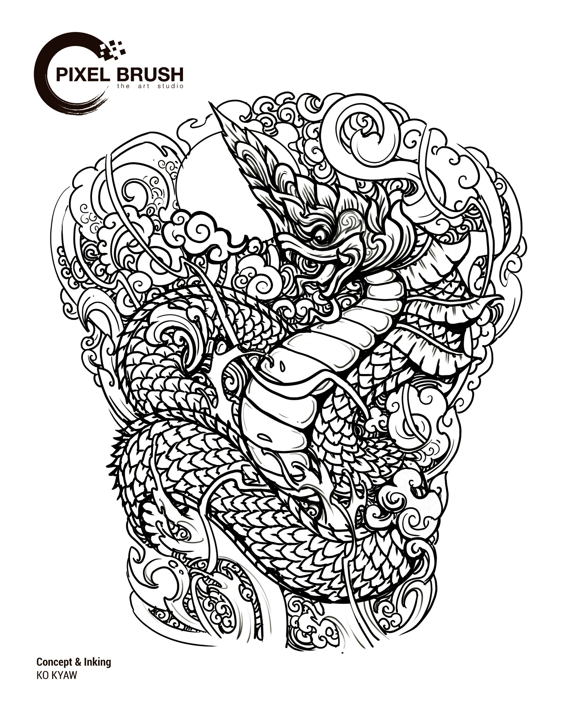 ArtStation - Burmese Dragon