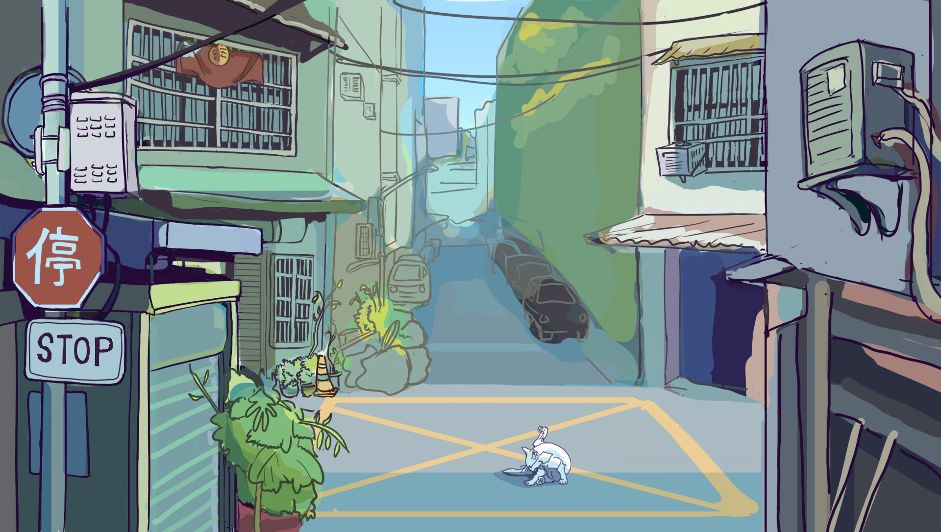 ArtStation - Taiwan Back Alley