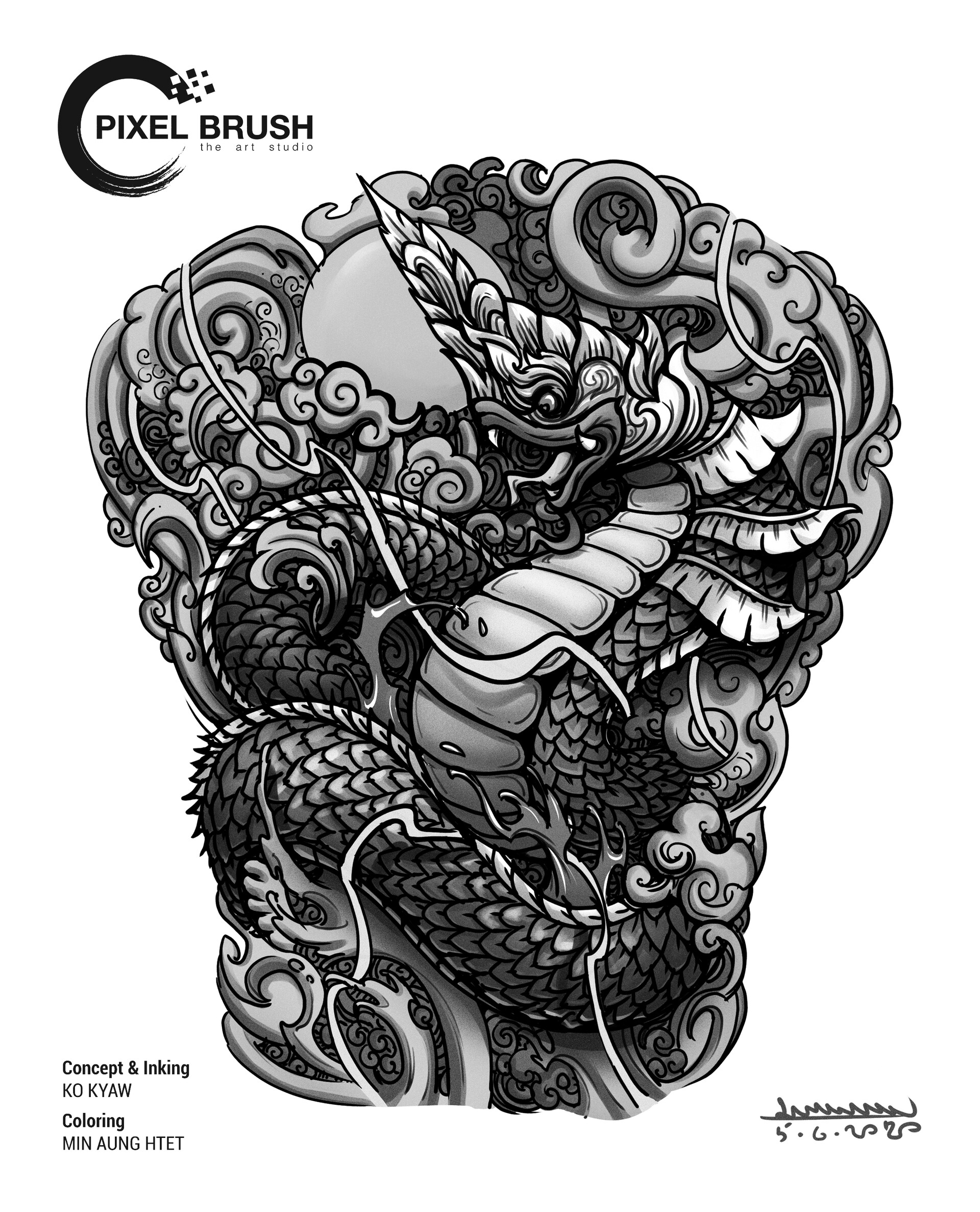 ArtStation - Burmese Dragon