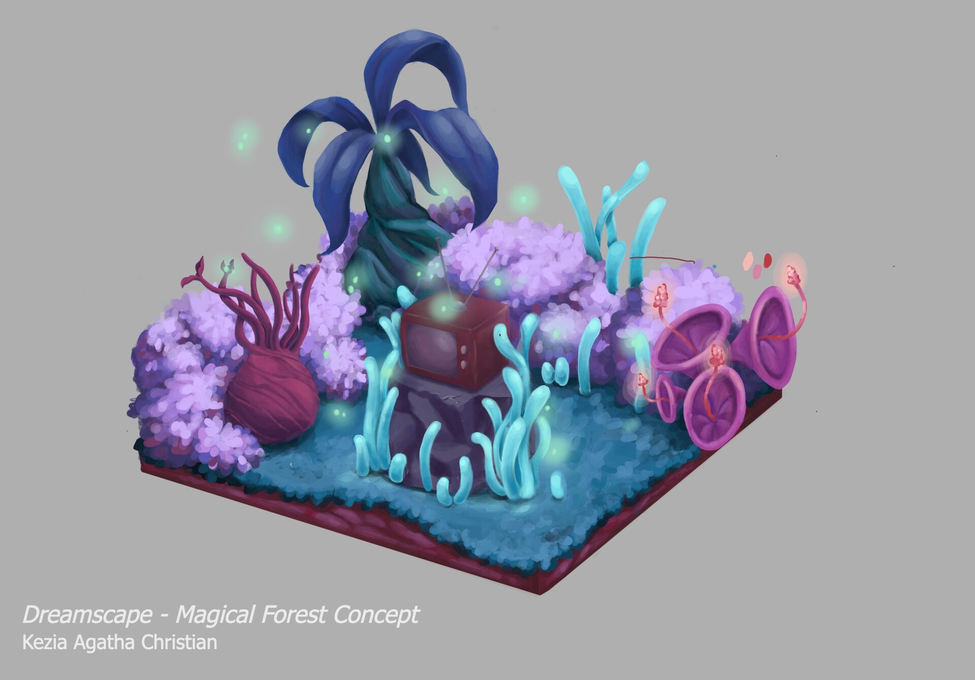 ArtStation - Dreamscape Forest Concept Art