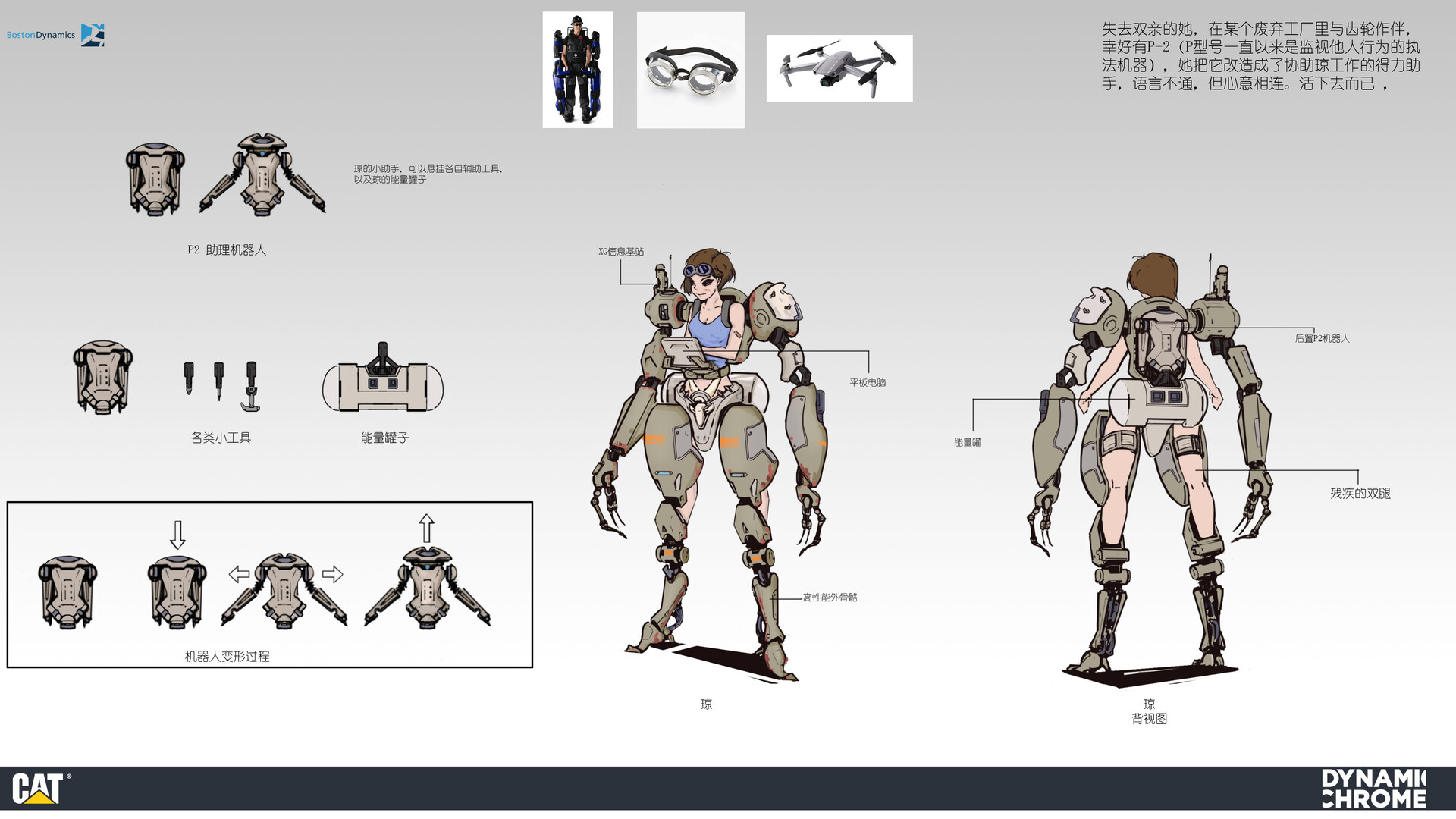 ArtStation - girl and mech, Elwin Chen