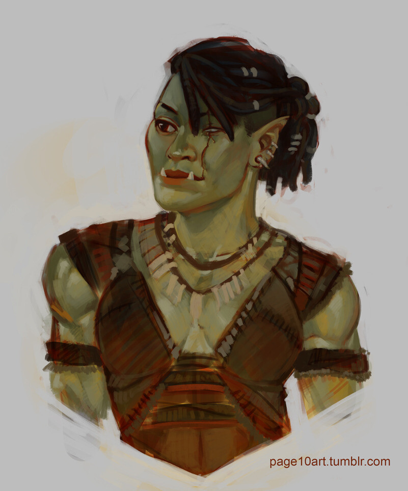 ArtStation - Scarred Orc
