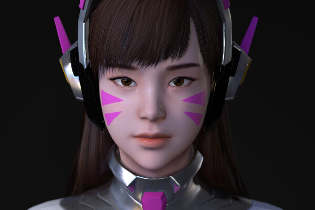 Kyungmin Kim - Overwatch D.va 3d modeling fan art