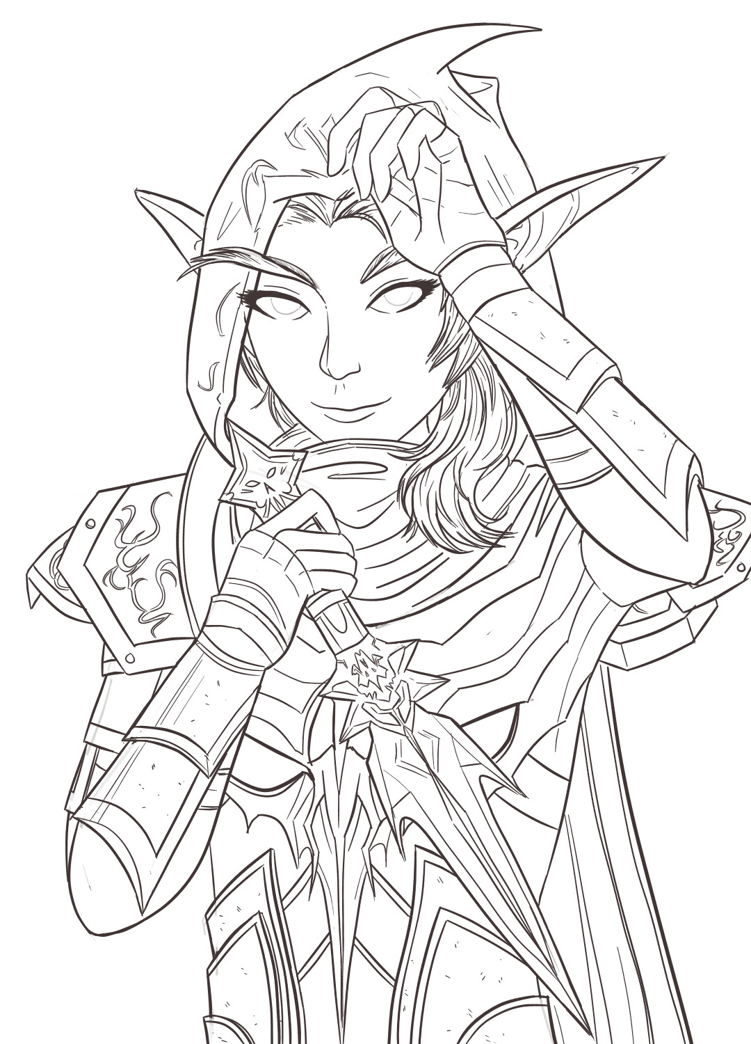 dnd rogue coloring pages