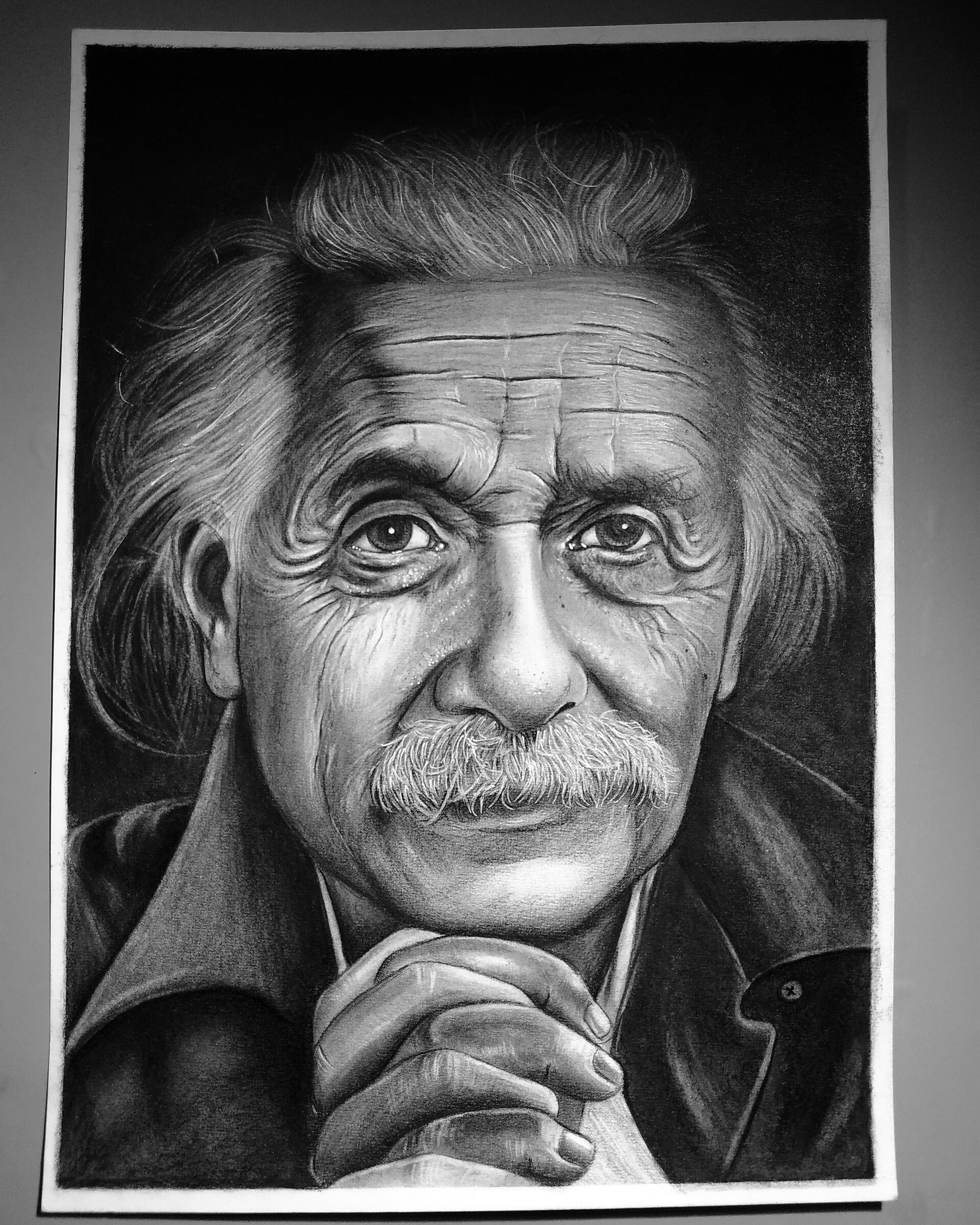 albert einstein outline drawing