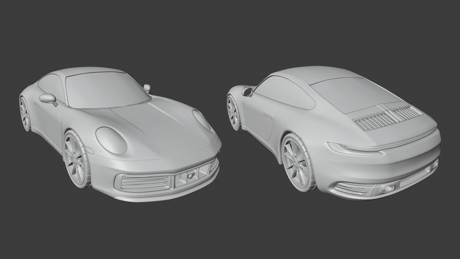 Marcio Meireles - Porsche 911 992 - 3D modeling - Blender