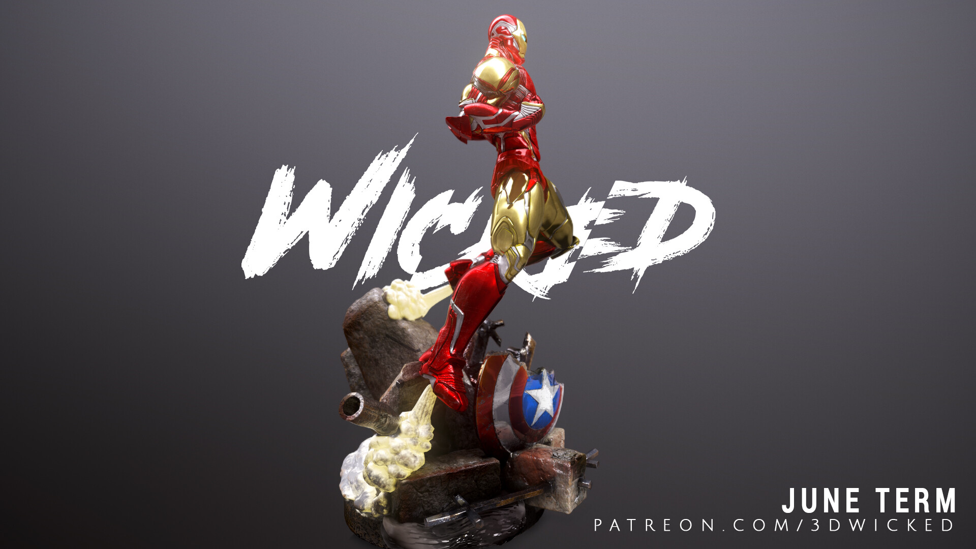 Wicked - Wicked Marvel Avengers Iron man 3d Sculpture: STL ready for ...