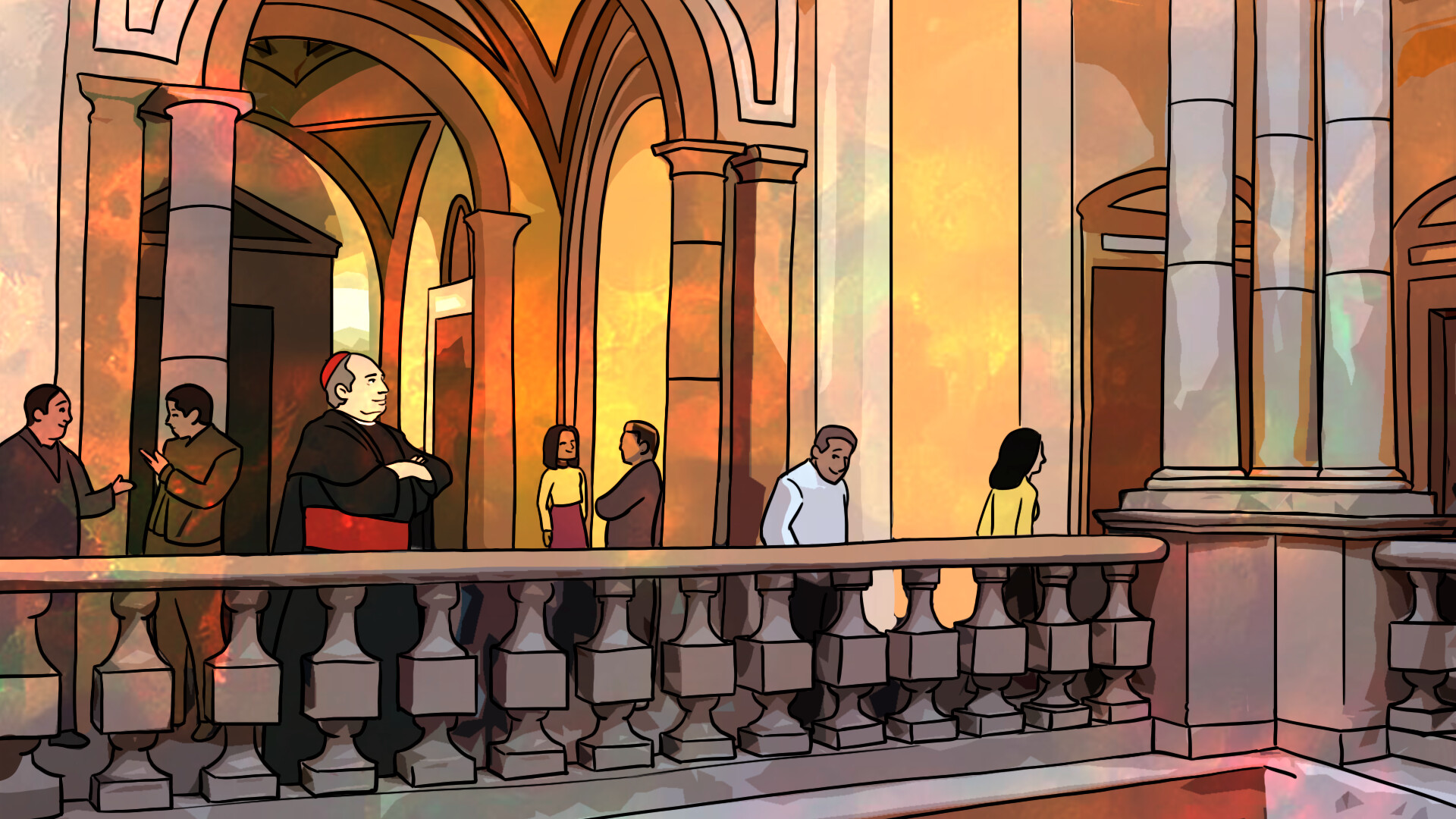 ArtStation - Ilustraciones para video promocional de palacio municipal SLP